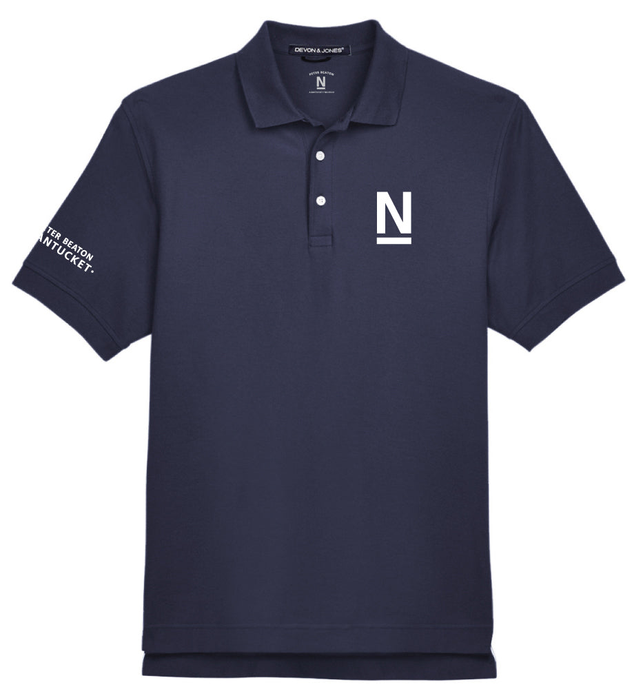Men's N Logo Polo - Large N (chest and back) – Peter Beaton